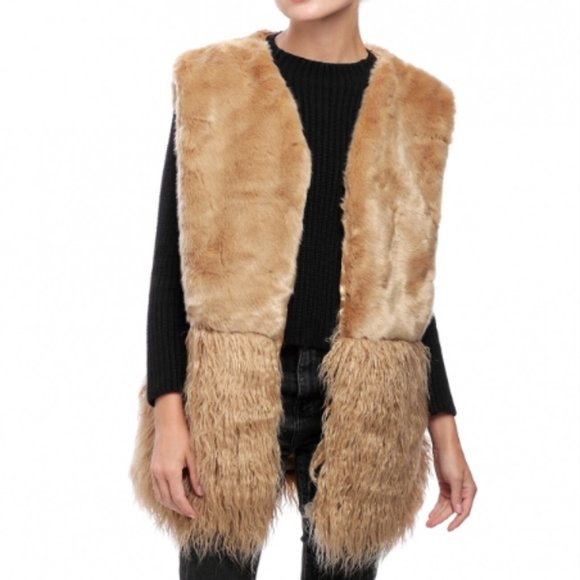 Accessories | Shaggy Faux Fur Vest | Poshmark